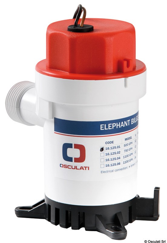 Pompa di sentina Elephant 1100 12V Osculati [16.125.04 | 1612504 ...