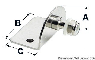 Piastrina 90° sfera 10 mm interna Osculati 38.013.42 / 3801342 ...