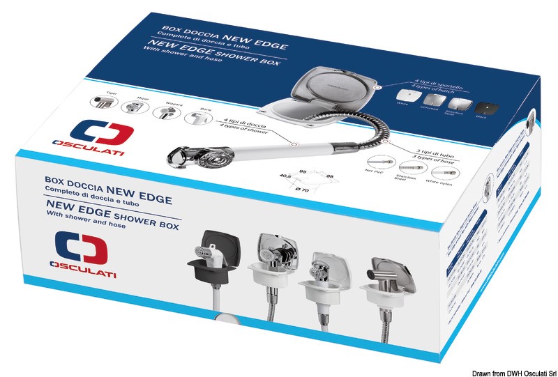 Box doccia New Edge con doccia Niagara Osculati | Docce e box docce ...